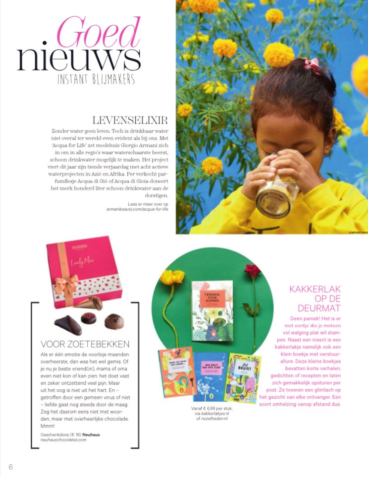 Tijdschrift Goed Gevoel Magazine - juni 2020 - Pers-wereld